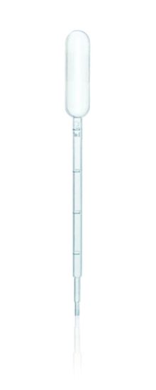 BRAND Pasteur Pipette PE-LD 1/0.25 mL, Suction Volume Max 4.4 mL, 25 ...