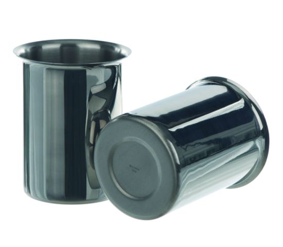 BOCHEM Instrumente Beaker 100 ml 18/10 Stainless Steel with Rim Without ...
