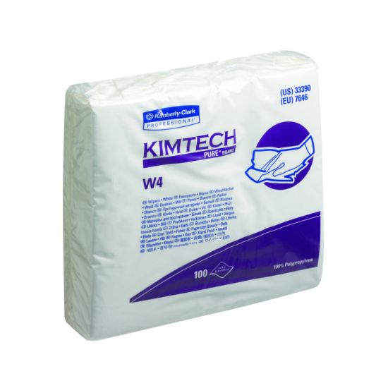 Kimberly-Clark KIMTECH Pure CL4 Tissues White Pack of 5 x 100 Tissues ...