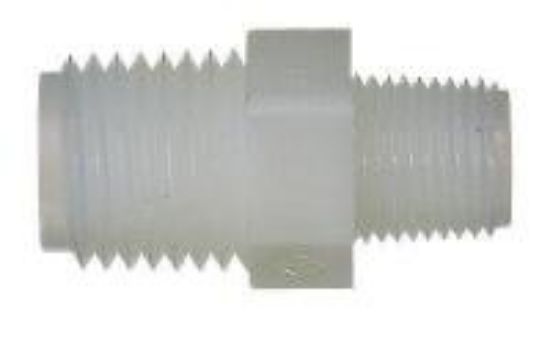 VWR Fitting PVDF Straight Threaded Reducer 1/4" NPT x 1/2" NPT 10 Pack ...