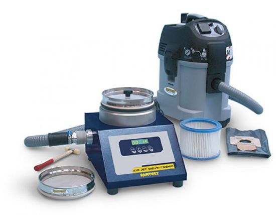 MATEST Air Jet Sieve Shaker 200 mm Diameter, Powder & Dry Grain Sieving ...