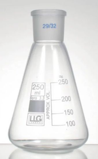 LLG-Erlenmeyer flasks with standard ground joint, borosilicate glass 3 ...
