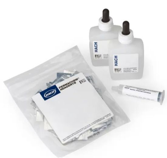 HACH Hardness Total Reagent Set 10–160 mg/L, 50 Tests, Digital Titrator ...