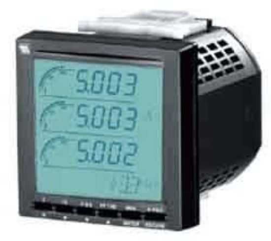 M-System 53U-1211-AD4 Multiline Power Monitor, 480VAC/5A/24VDC/Modbus ...