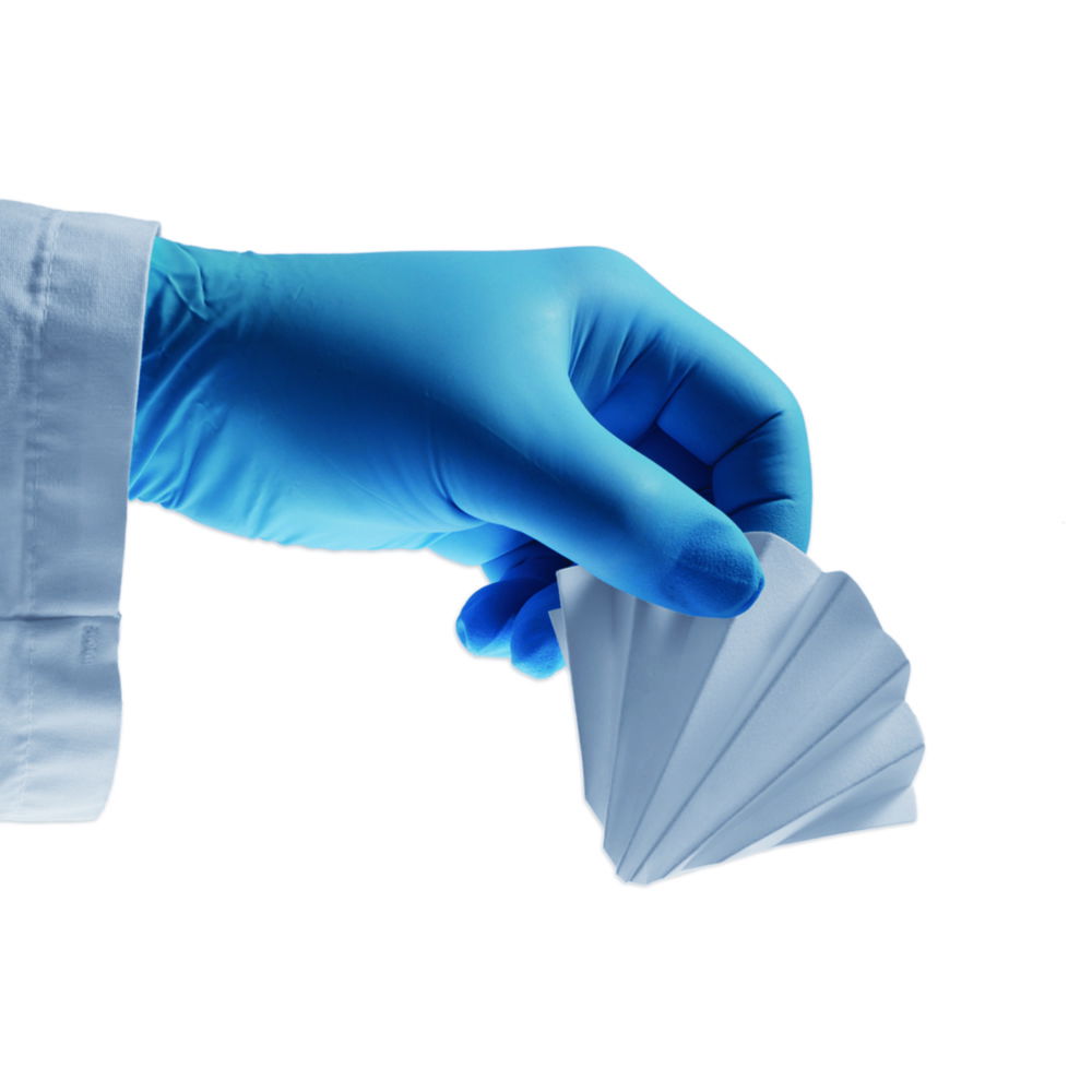 Filter papers,folded,qualitative,S+S 604 1/2 diam. 185 mm,pack of 100 ...