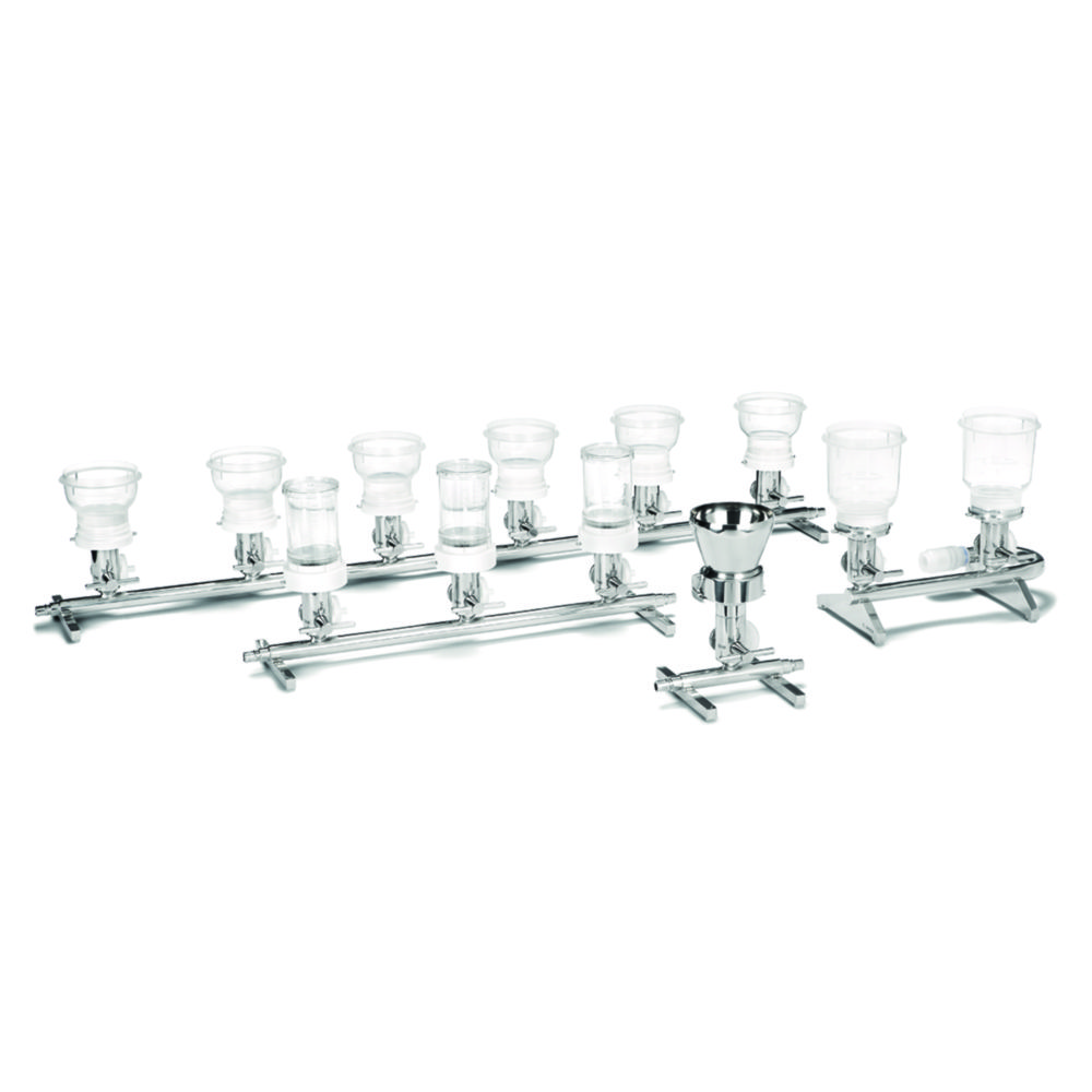1 branch Microsart Manifold with 100ml Stainless Steel Funnel ...