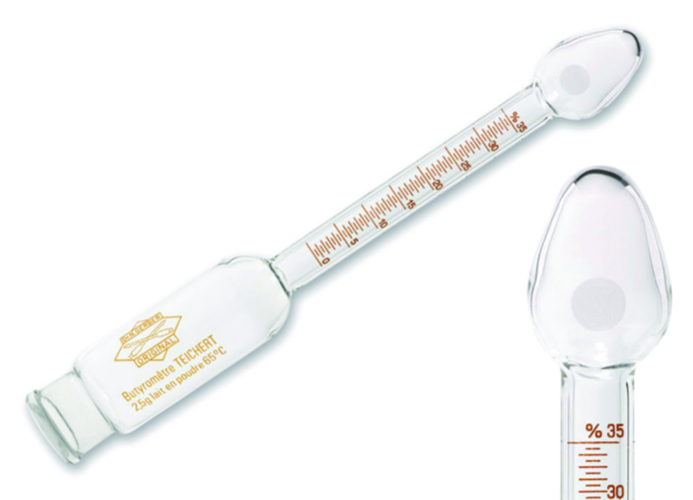 Milk powder butyrometer 0-35%:0,5 "Teichert" | LabFriend | Laboratory ...