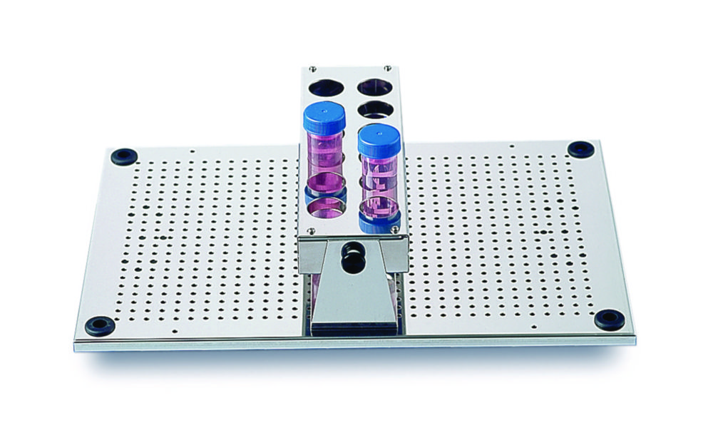 Tube racks for 12x50ml Flacon tubes for max. 12 Tubes, for shaking tray ...