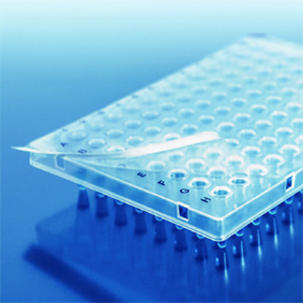 PCR-plates 96-well w/o frame, Low Profile, incl. PCR-sealing film, pack ...