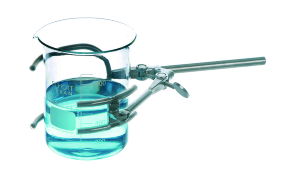 Retort clamp 150 mm, 4 prongs type 1, 0-120 mm, 18/10 steel, prongs ...