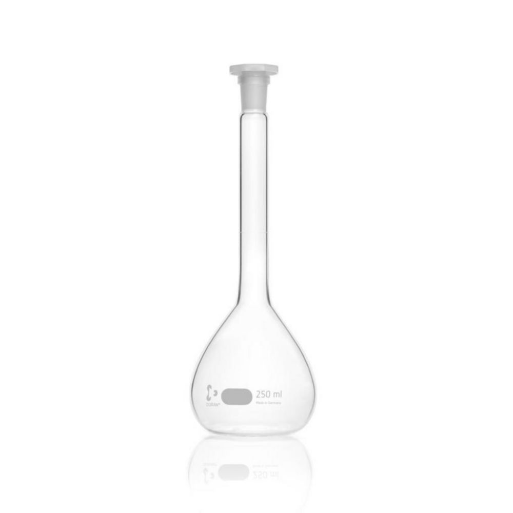 DURAN® Volumetric flask 250 ml with one graduation mark, polyethylene ...