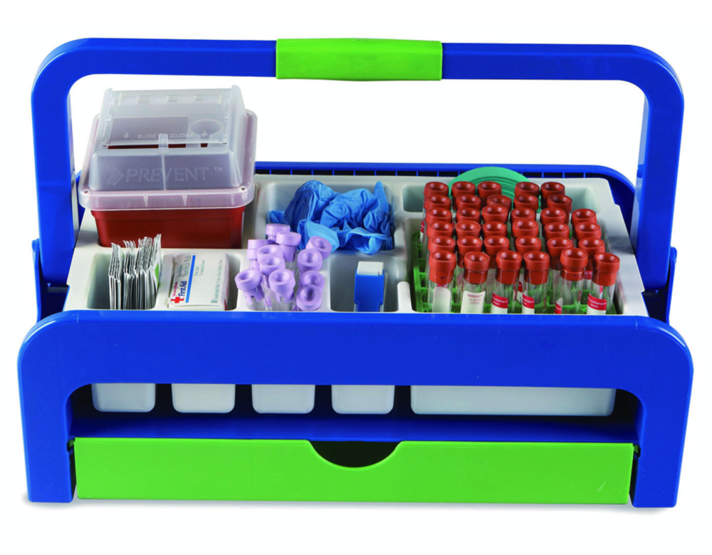 Blood collecting tray Droplet for blood samples, incl. 2 inserts, 16 mm ...