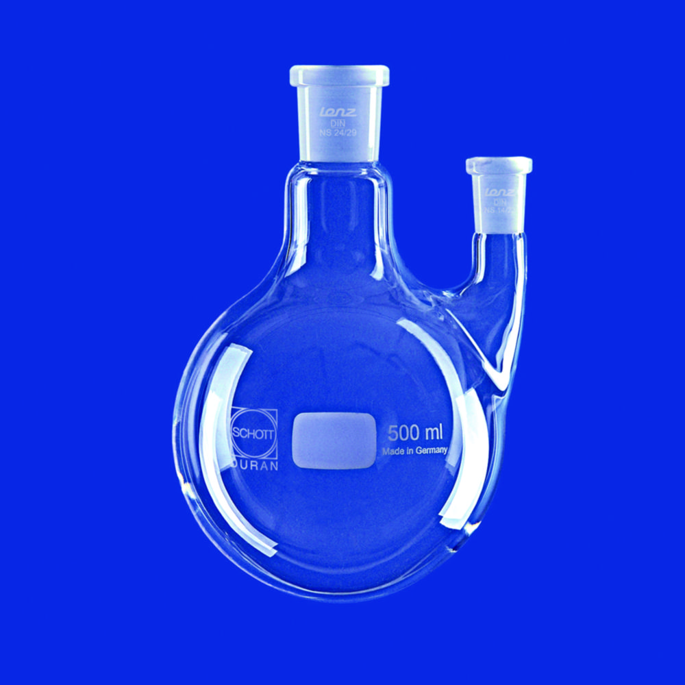 Round-bottom Flasks, Two-neck, Side Neck Parallel, C. Neck NS 29/32 ...