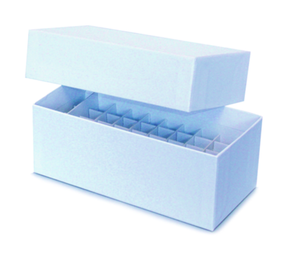 Cryo boxes 136x66.5x50 mm cardboard, white standard, pack of 10 ...