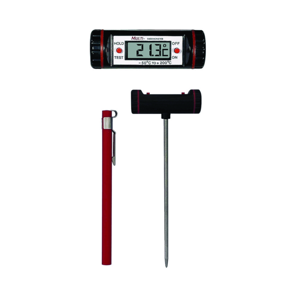 Digital thermometers, type "Multi", -50 ... 200 °C, with stainless ...