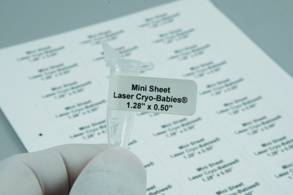 Laser-Cryo-Babies 33x13mm white, pack of 1700 (20x85) | LabFriend South ...