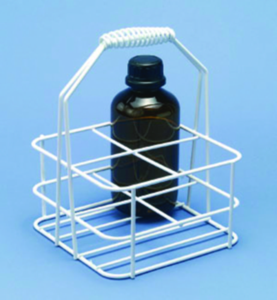 Safety bottle carrier for 4 bottles per 1000ml | LabFriend Malaysia