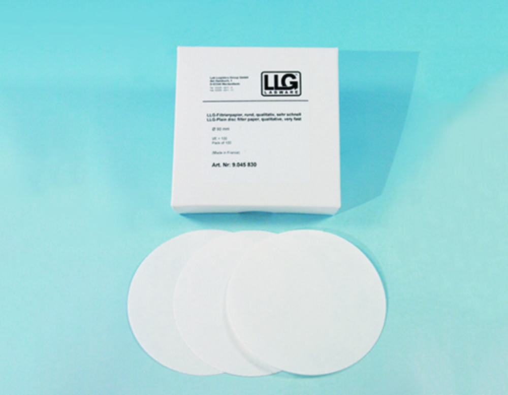 LLG-Filter circles 125mm, qualitative fast, pack of 100 | LabFriend New ...
