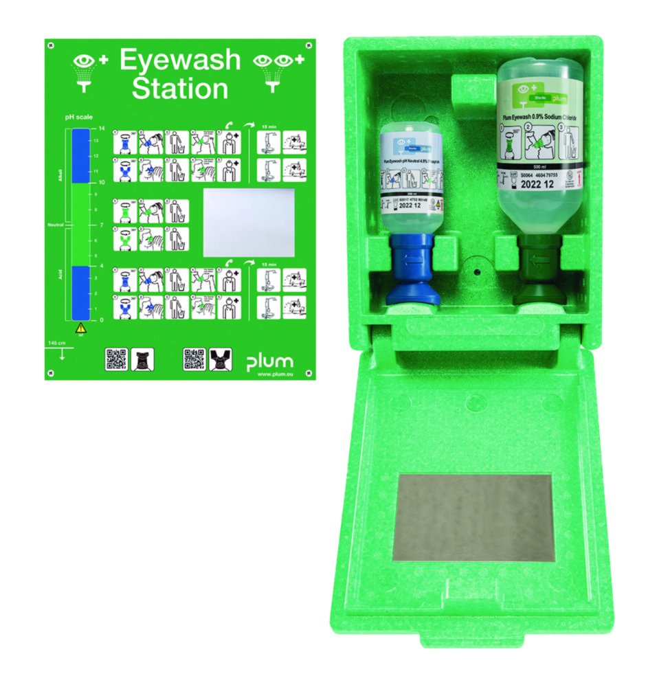 Plum Eye wash station in wall box | LabFriend South Africa