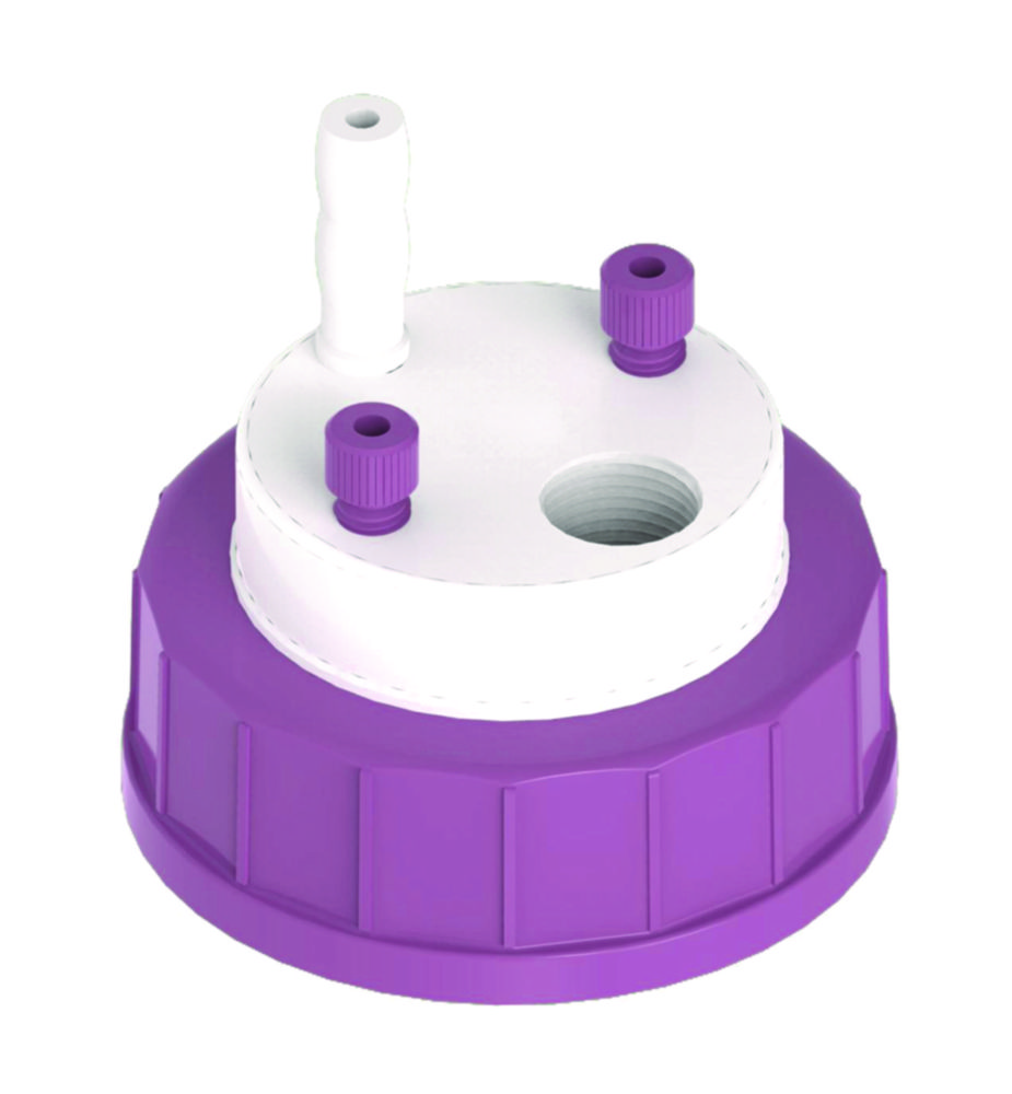 Waste SafetyCap (DIN60/61) with 3x Standard ports | LabFriend Australia