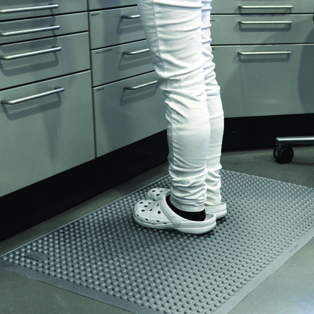 Work place mat WERKSTEP Hydrofit NBR Food Grade telegrey RAL 7045 ...