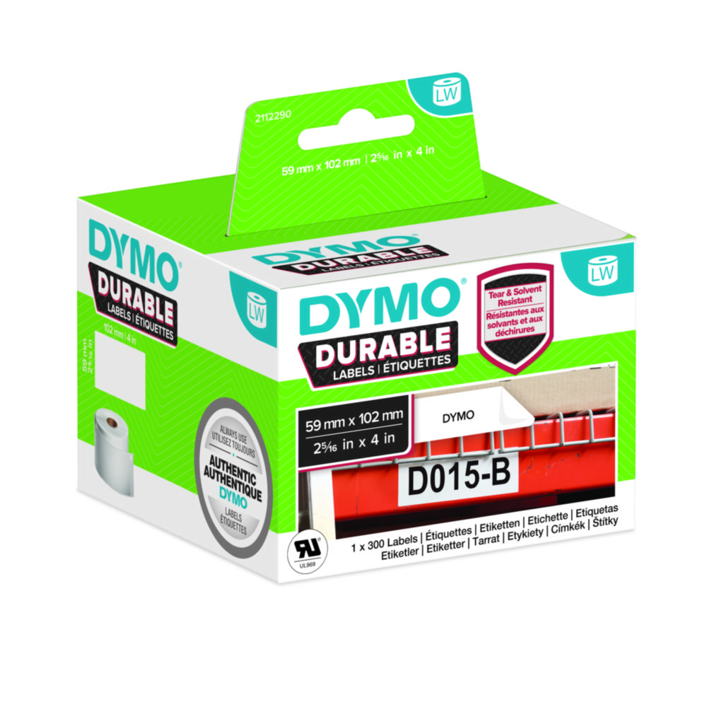DYMO® Original High Performance Label for LabelWriter, Plastic coated ...