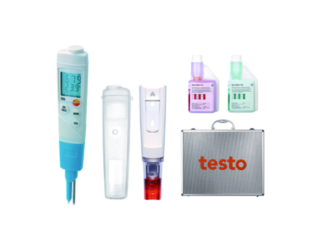pH measuring unit testo 206 pH2-Starter-Kit no danger goods | LabFriend ...