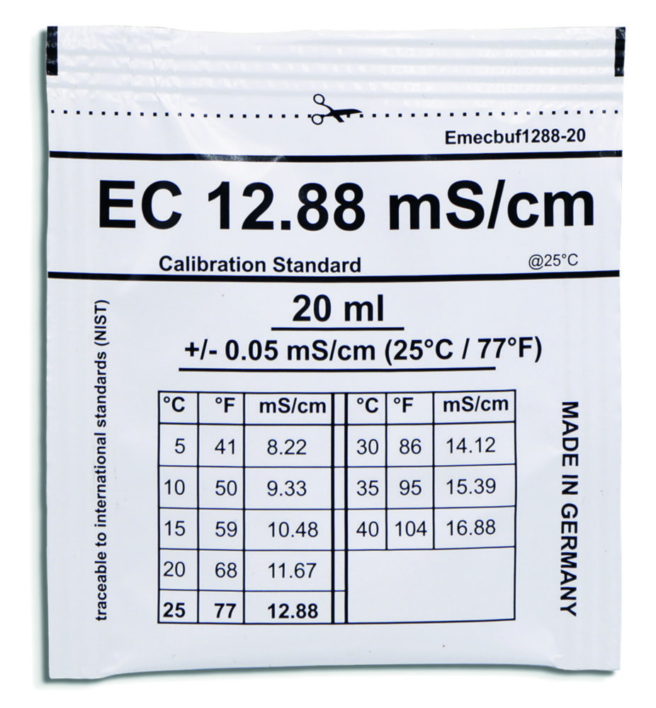 Ec Calibration Solution 12 88 Ms Cm Pack Of 25x20ml Labfriend Laboratory Equipment And Lab