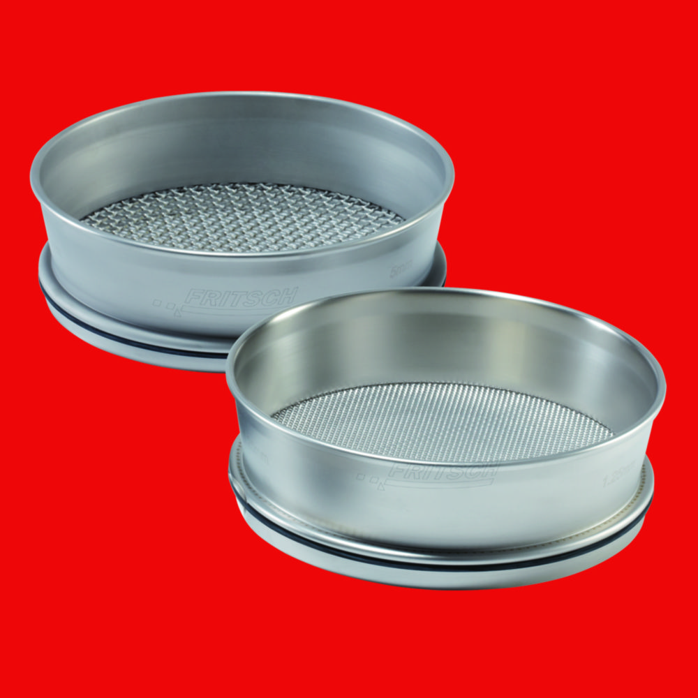 Test sieve, 200 x 50 mm Mesh size 80 µm stainless steel, ISO 3310-1 ...