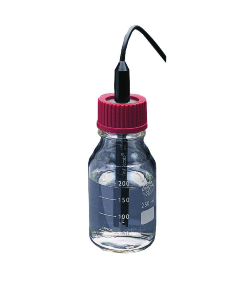 Electrode storage bottle, complete, with 250 ml 3 mol KCL solution and ...