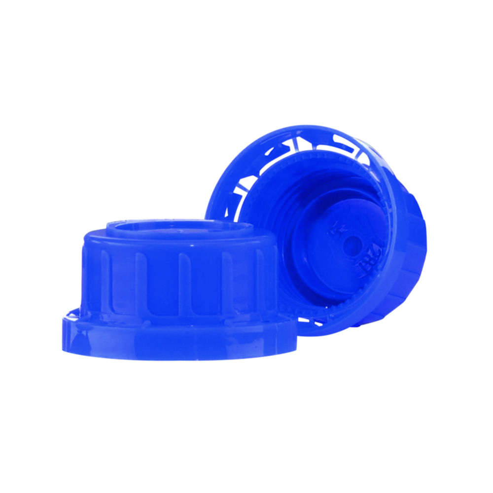 Tamper-evident cap PP, blue 28mmØ for 50ml flasks | LabFriend Malaysia