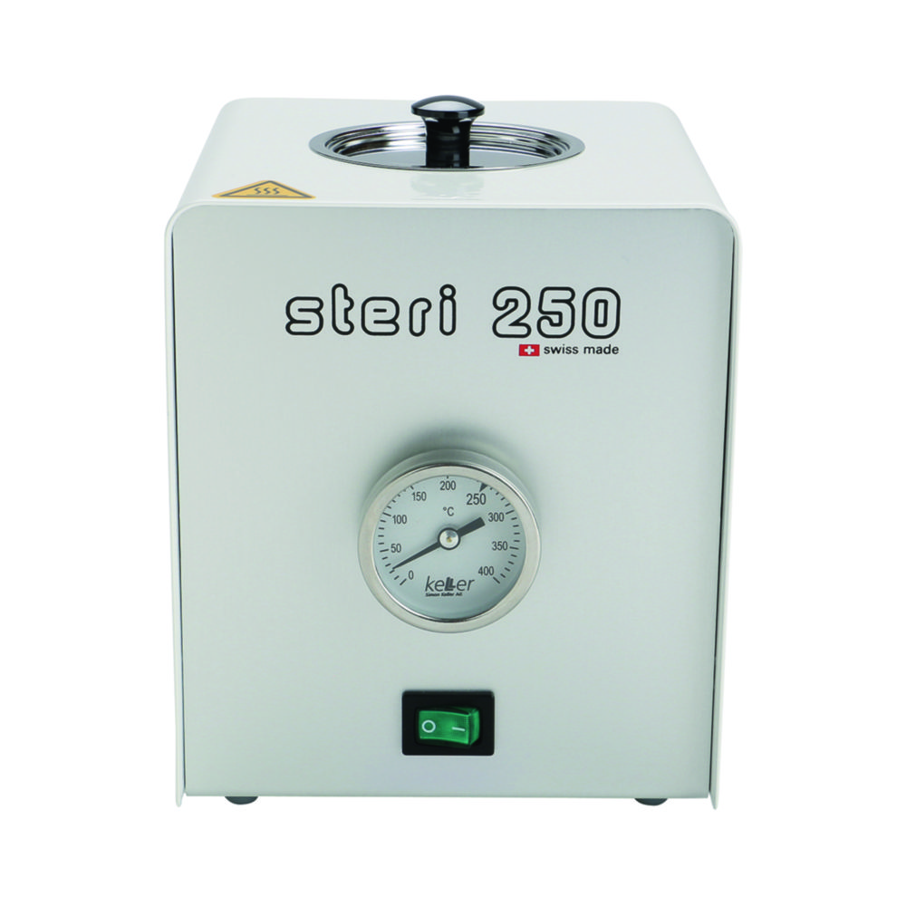 STERI 250 Seconds-Sterilizers incl. 150g-Bag glass beads, glass cup ...