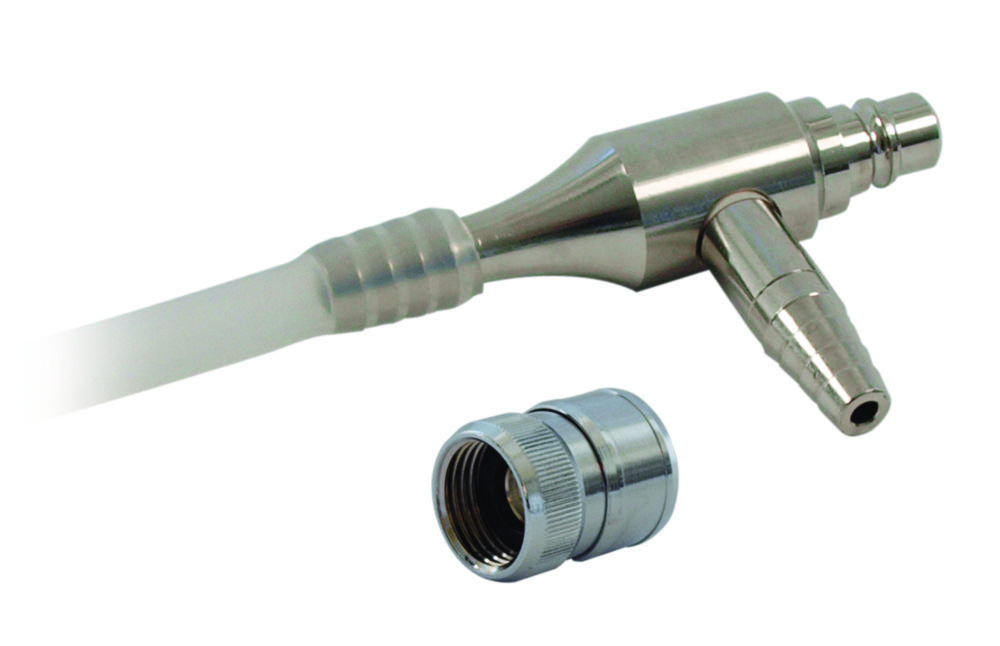 Water-jet pump G 1/2, nickel plated brass, non-return valve, connector ...