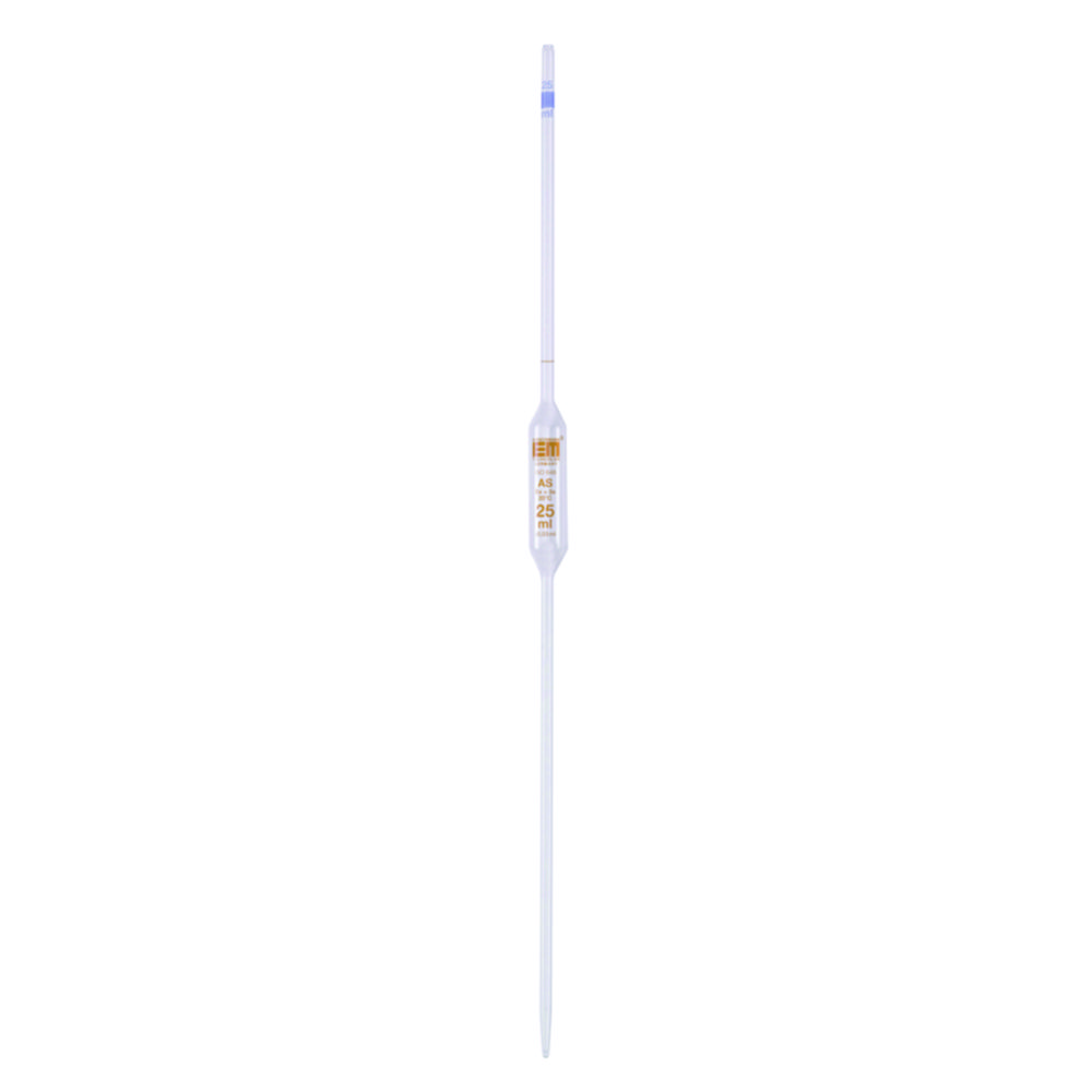 Volumetric pipettes 5 ml, class AS AR-clear soda glass, brown graduated ...