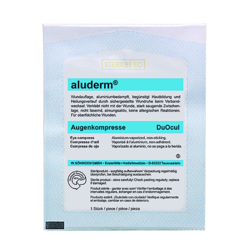 aluderm® eye compress DuOcul Together sterile in peel pack, each one ...