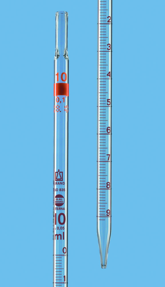 Measuring pipette 5 ml:0.05 ml AR-glass, BLAUBRAND® ETERNA, cl. AS ...