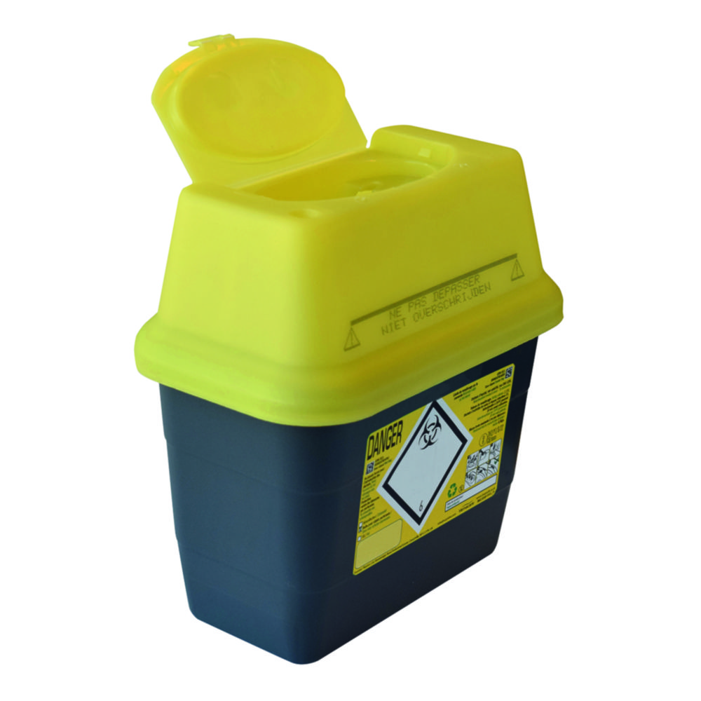 Needle sampling container Sharpsafe® 3.0 l international label D/FR/IT ...