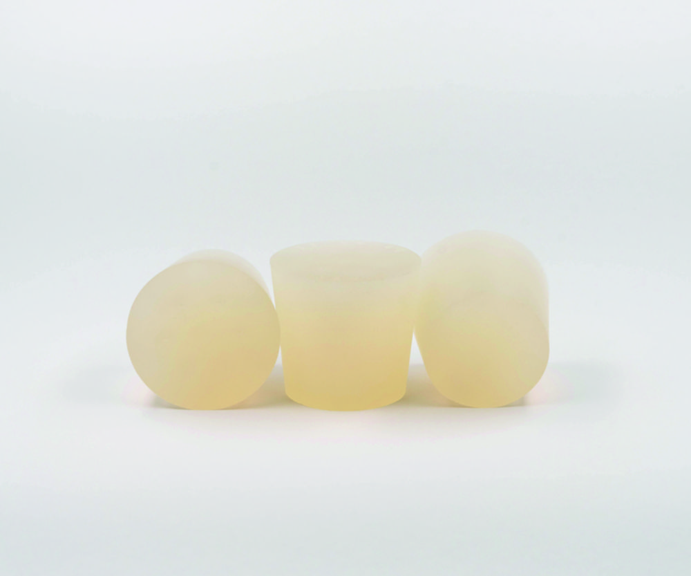 Silicone plugs 36x44x40mm with 2 holes à 8 mm according to DIN 12871 ...