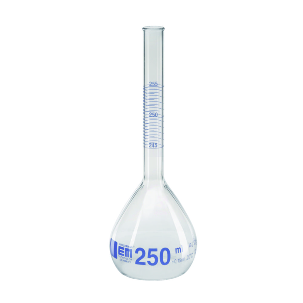 Volumetric flask 100 ml, subdiv. 0,5 ml DURAN, prepacking regulation ...