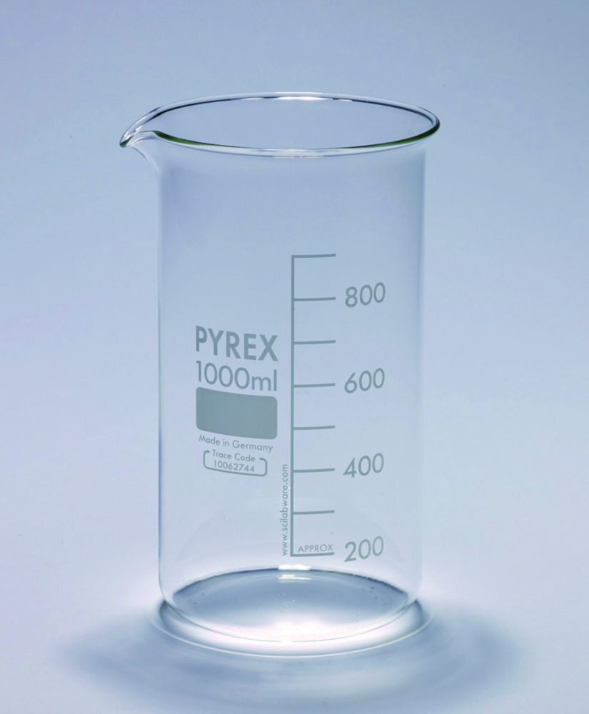 Heavy duty beaker 4000ml Pyrex, 160x250mm | LabFriend South Africa
