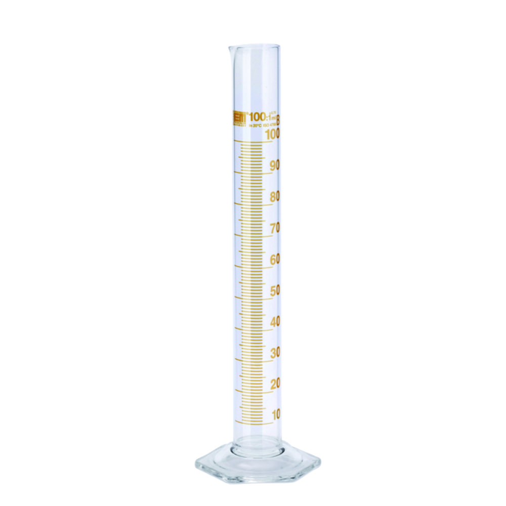 Measuring cylinder 250 ml, class B tall form, short line graduation ...