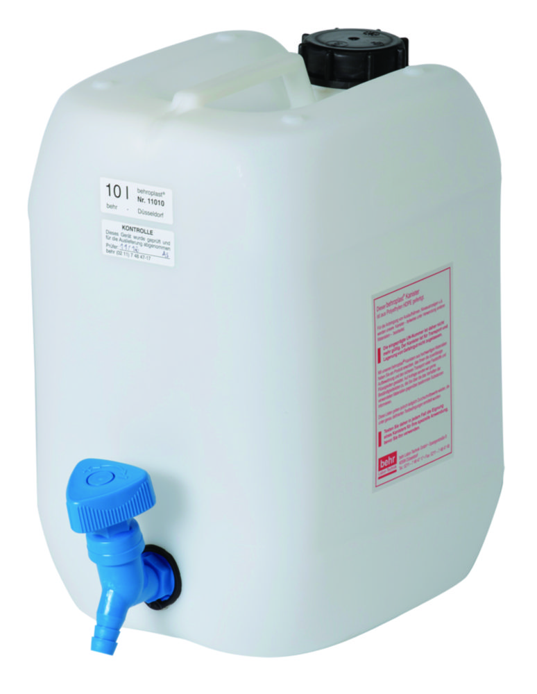 Carboys WK 20l, PE with welded stopcock | LabFriend Singapore