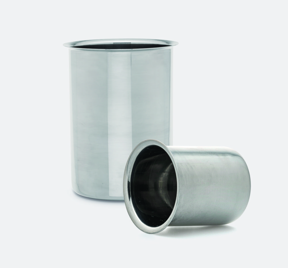 Beaker 100 ml, low form stainless steel | LabFriend | Laboratory ...