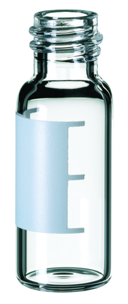 Screw threaded sample bottles ND 8, clear glass, 1.5 ml 32x11.5mm D ...