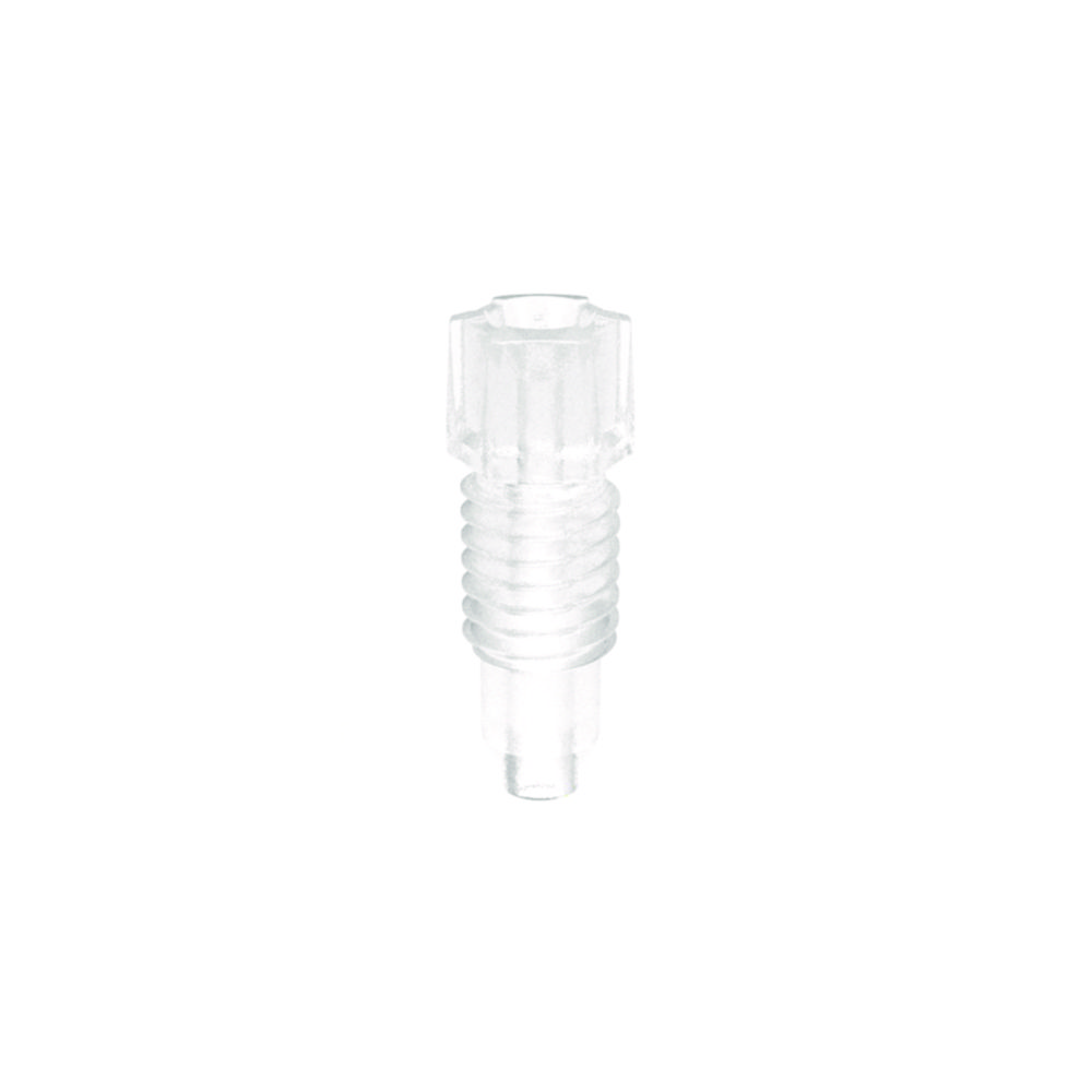 PP fitting with integrated ferrule, 3,2 mm OD, colorless, pack of 5 ...