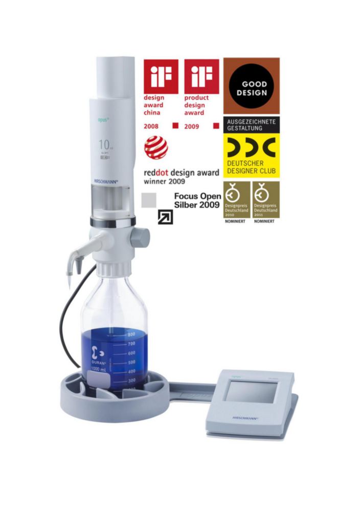 Dispenser opus® titration Vol. 10 ml, main supply with european plug ...