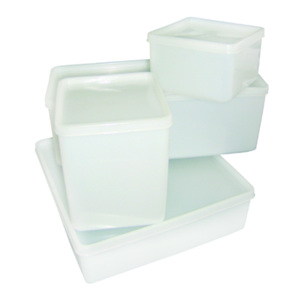 Freezer boxes,HDPE,with lid,cap. 3,2 ltrs 208x208x94 mm | LabFriend ...