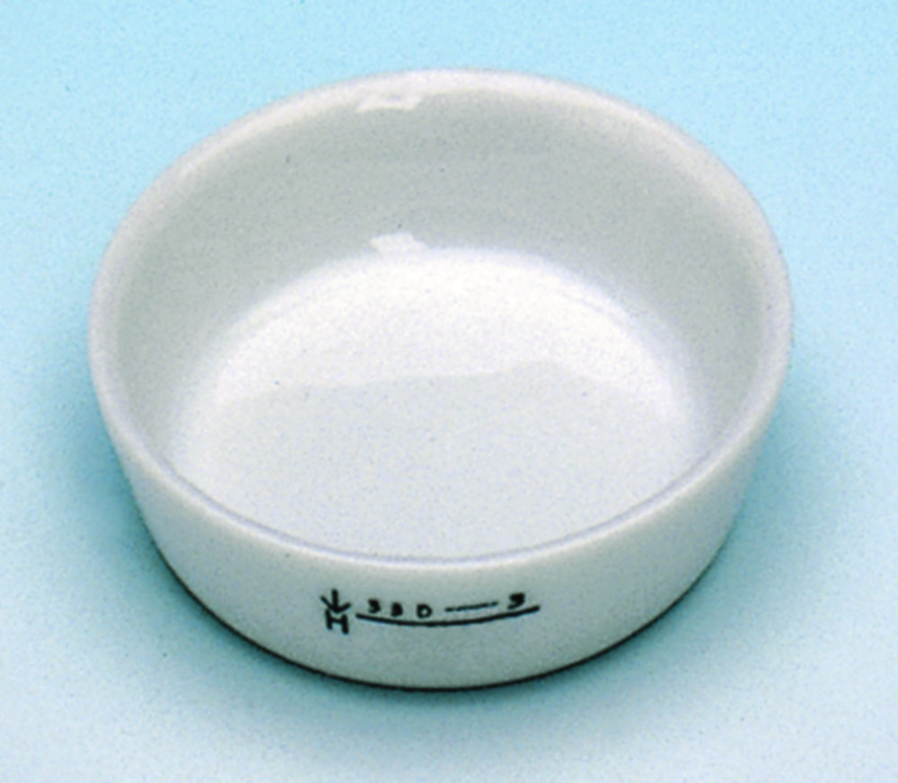 Incinerating dish 48 mm Ø porcelain, round, flat, glazed | LabFriend | Laboratory Equipment and ...