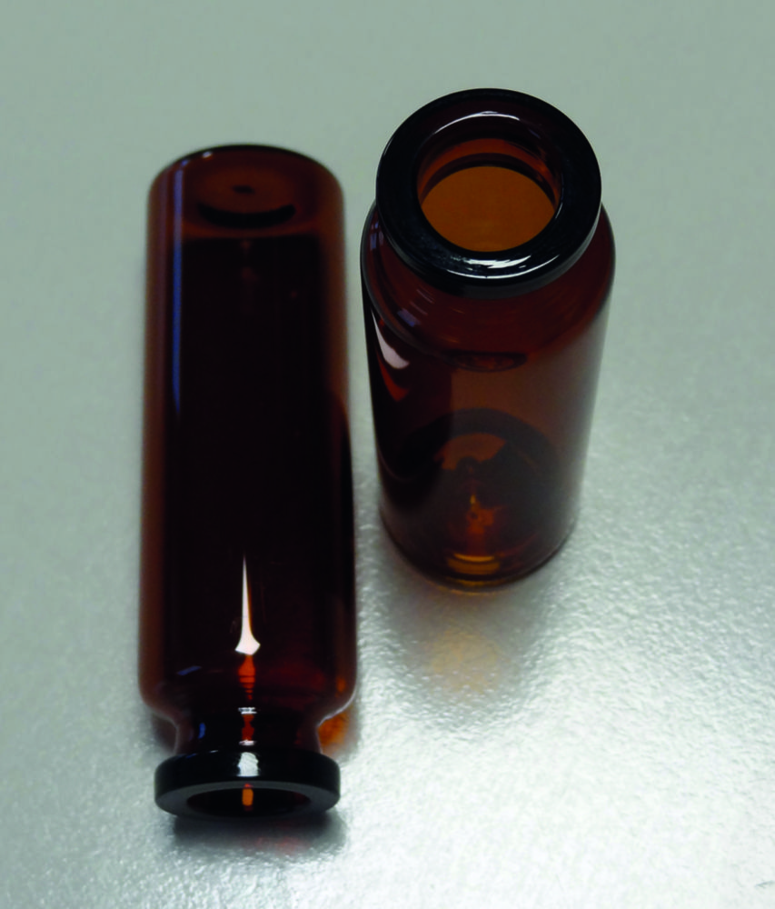 Injection vials 5 ml 38x20.5mm, neck 20mm, amber glass pack of 100 ...