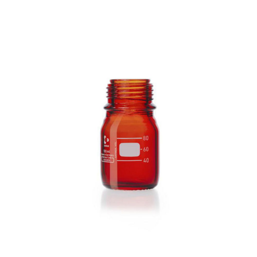Laboratory bottles,DURAN®,amber glass,graduated, without screw cap,GL ...